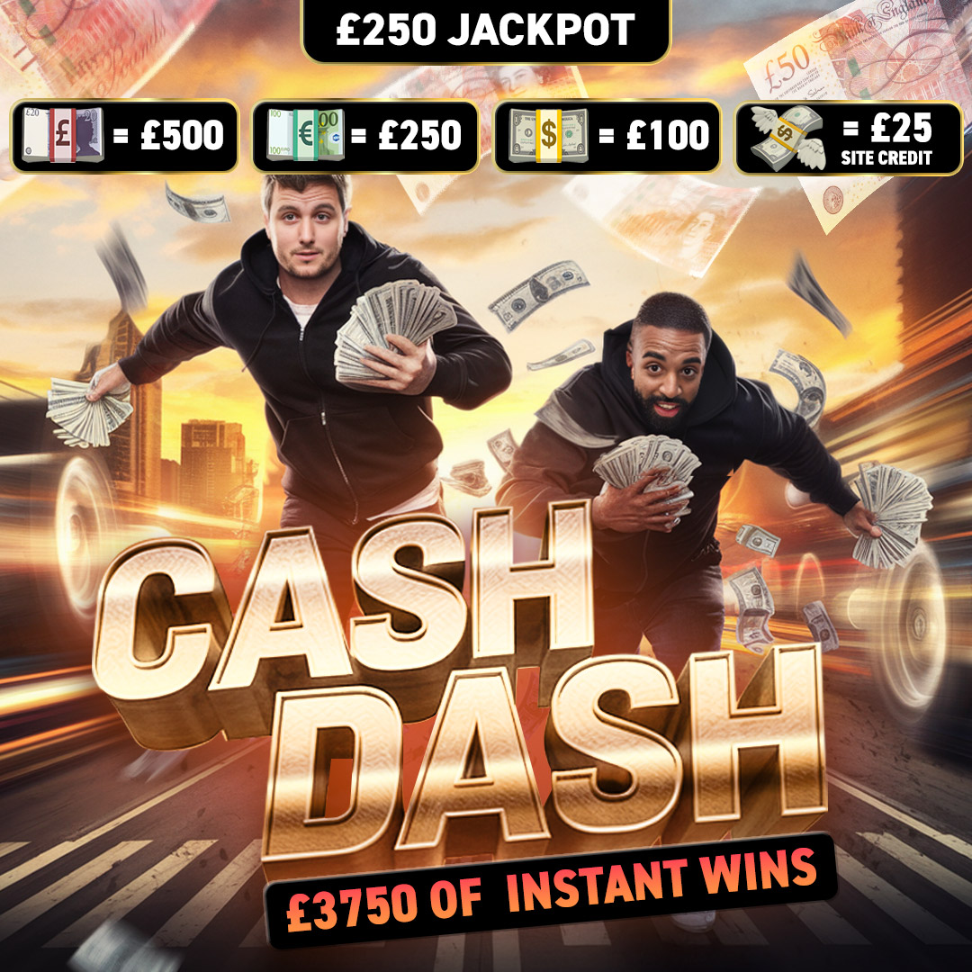£250 Cash Dash – £3750 Instant Wins – Paramount Prizes