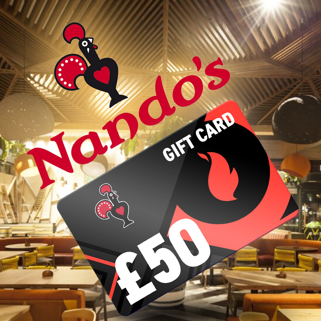 🍗 £50 Nandos Gift Card 🍗 – Paramount Prizes