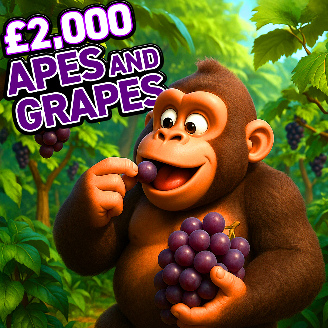 £2000 Apes and Grapes 🦍🍇 – Paramount Prizes